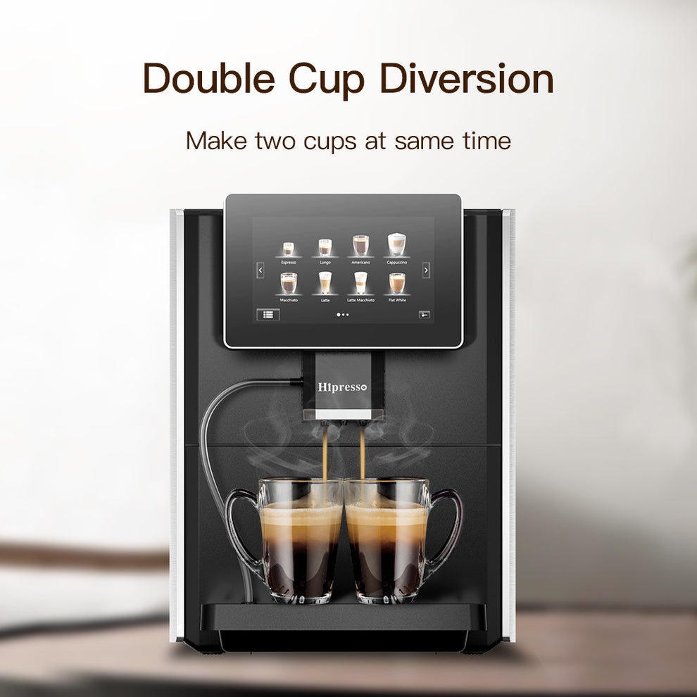 Hipresso Super Automatic Expresso Coffee Machine-7" HD TFT Touchscreen ...